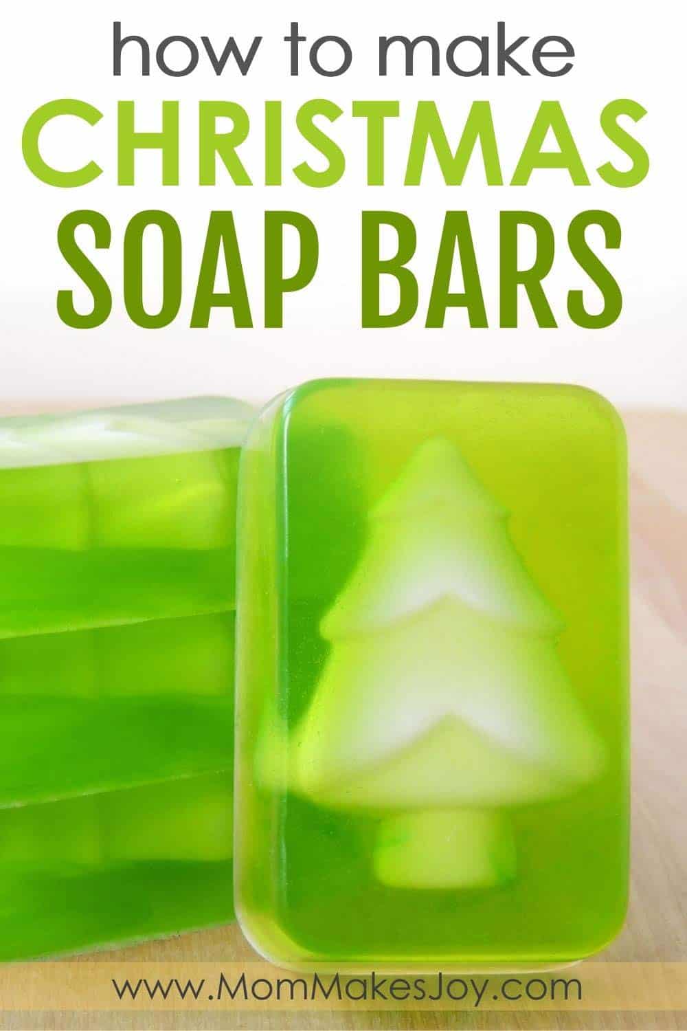 DIY Christmas Tree Soap - A tutorial! - Mom Makes Joy