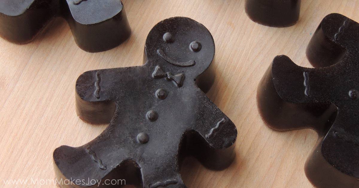 10 Minute Gingerbread Man Soap Bars - Mom Makes Joy